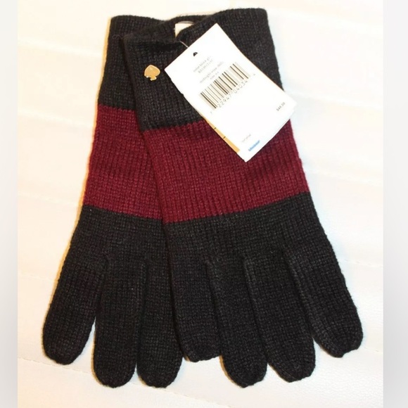kate spade | Accessories | Kate Spade New York Colorblock Knit Gloves ...